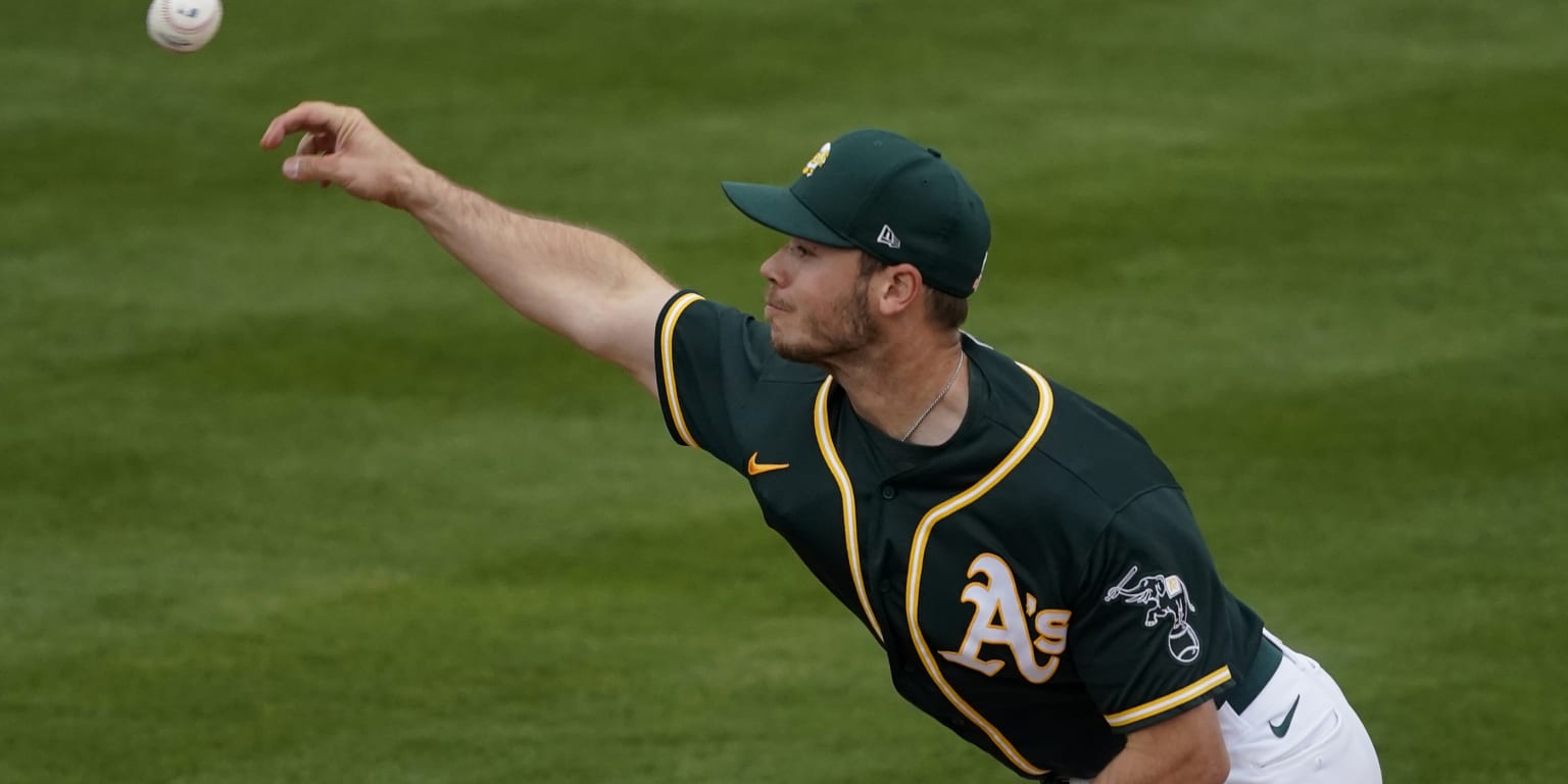 Daulton Jefferies determined at A's camp