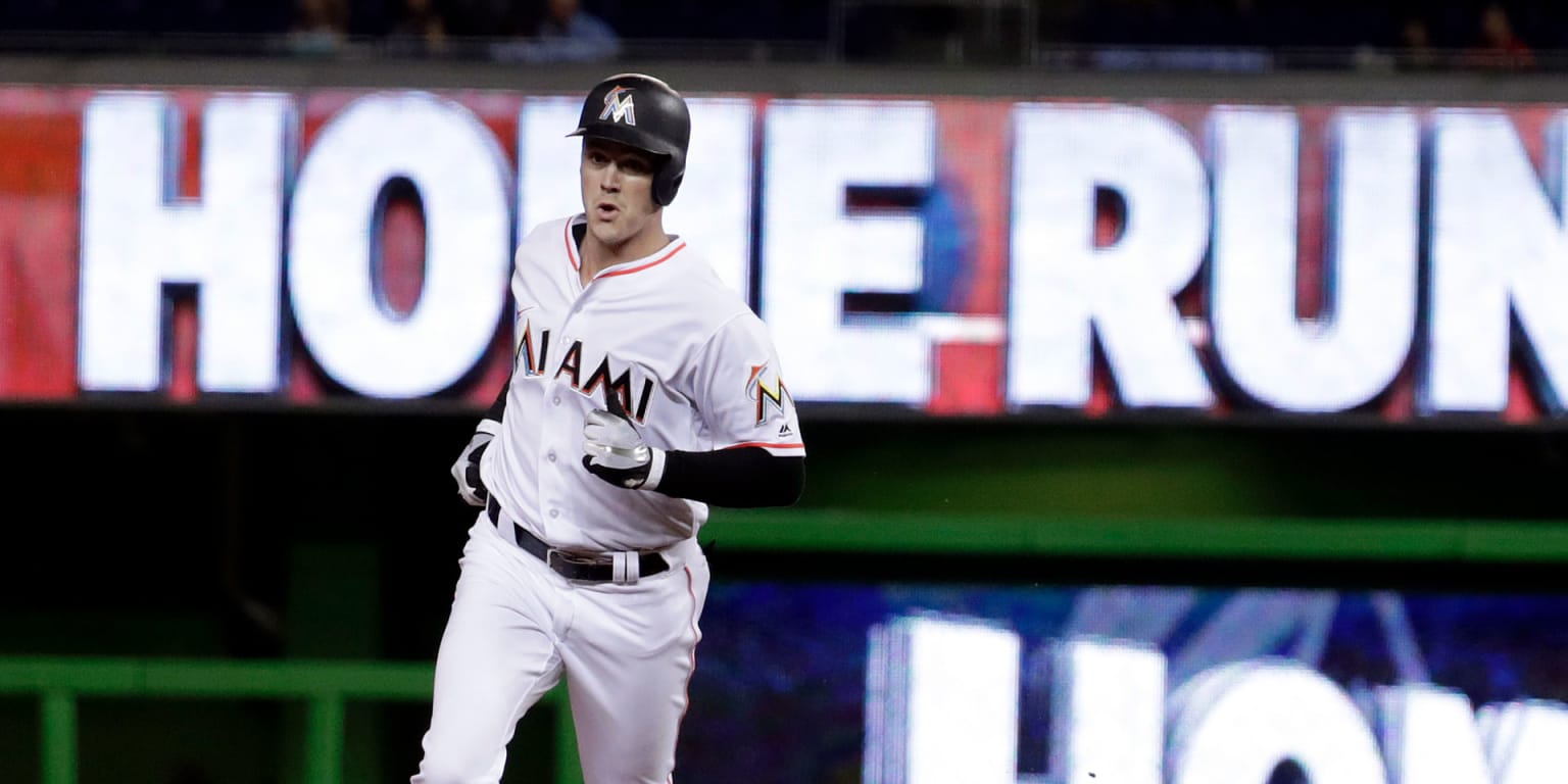 Brian Anderson, Lewis Brinson star in win