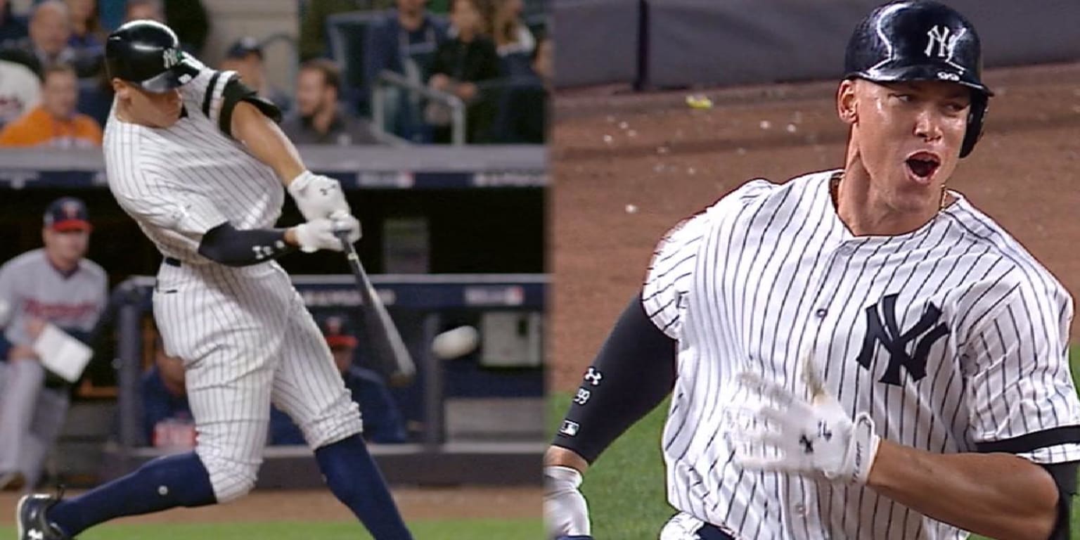 Aaron Judge smiled rounding the bases and did a dugout 'interview ...