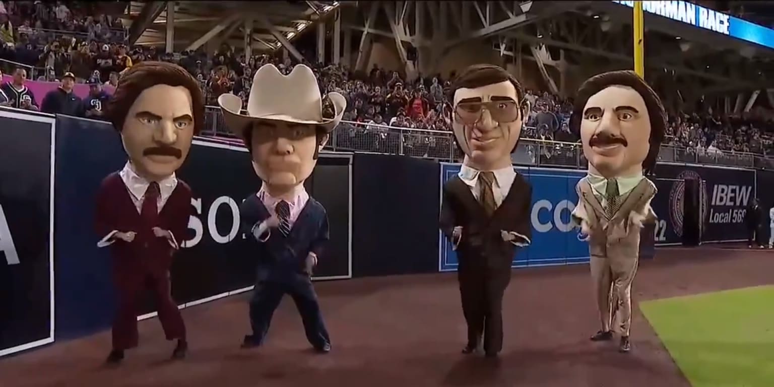 Padres unveil Anchorman character race | MLB.com