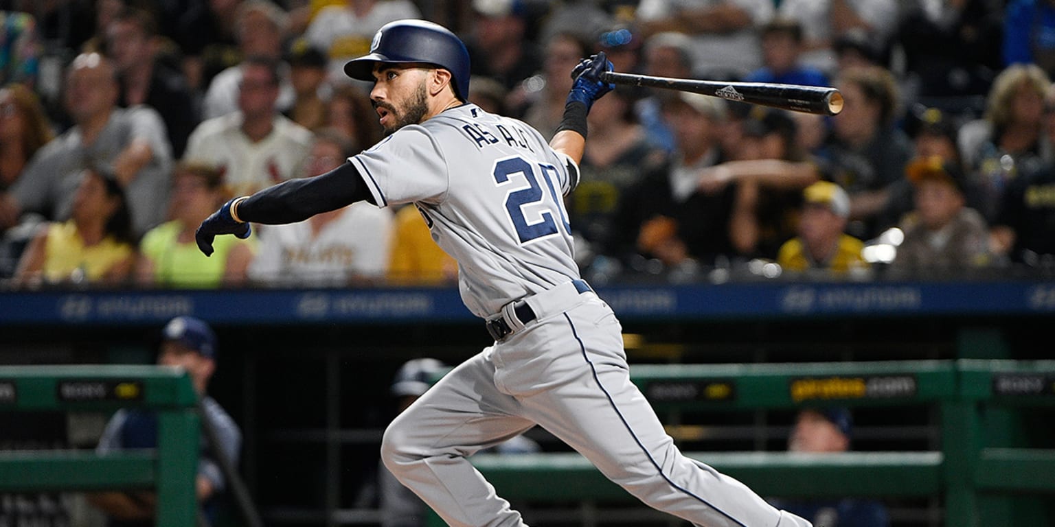 Padres rookie Carlos Asuaje shows off rare pop