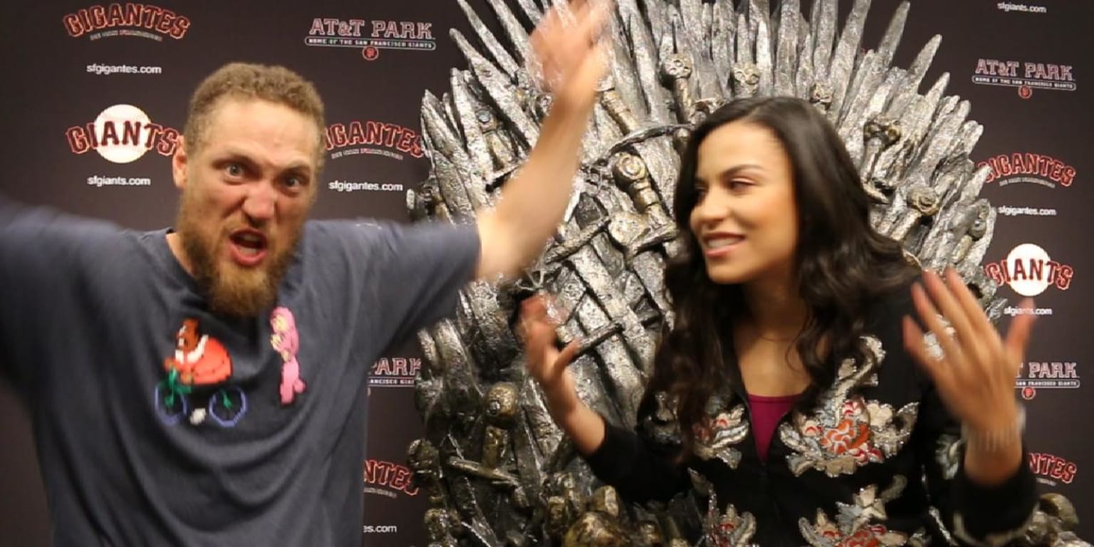 Lexi and Hunter Pence took to the Iron Throne to review the Game of ...