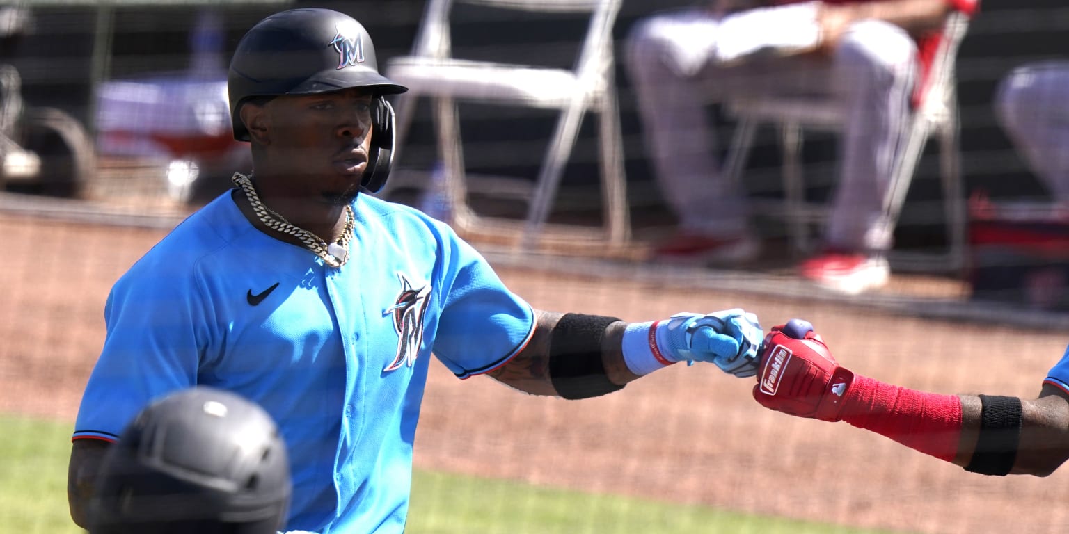 Monte Harrison called up by banged-up Marlins