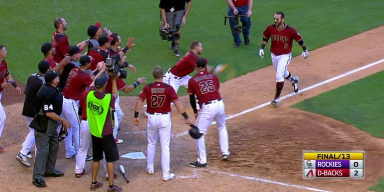 Daniel Descalso deposited his walk-off homer directly into the Chase ...