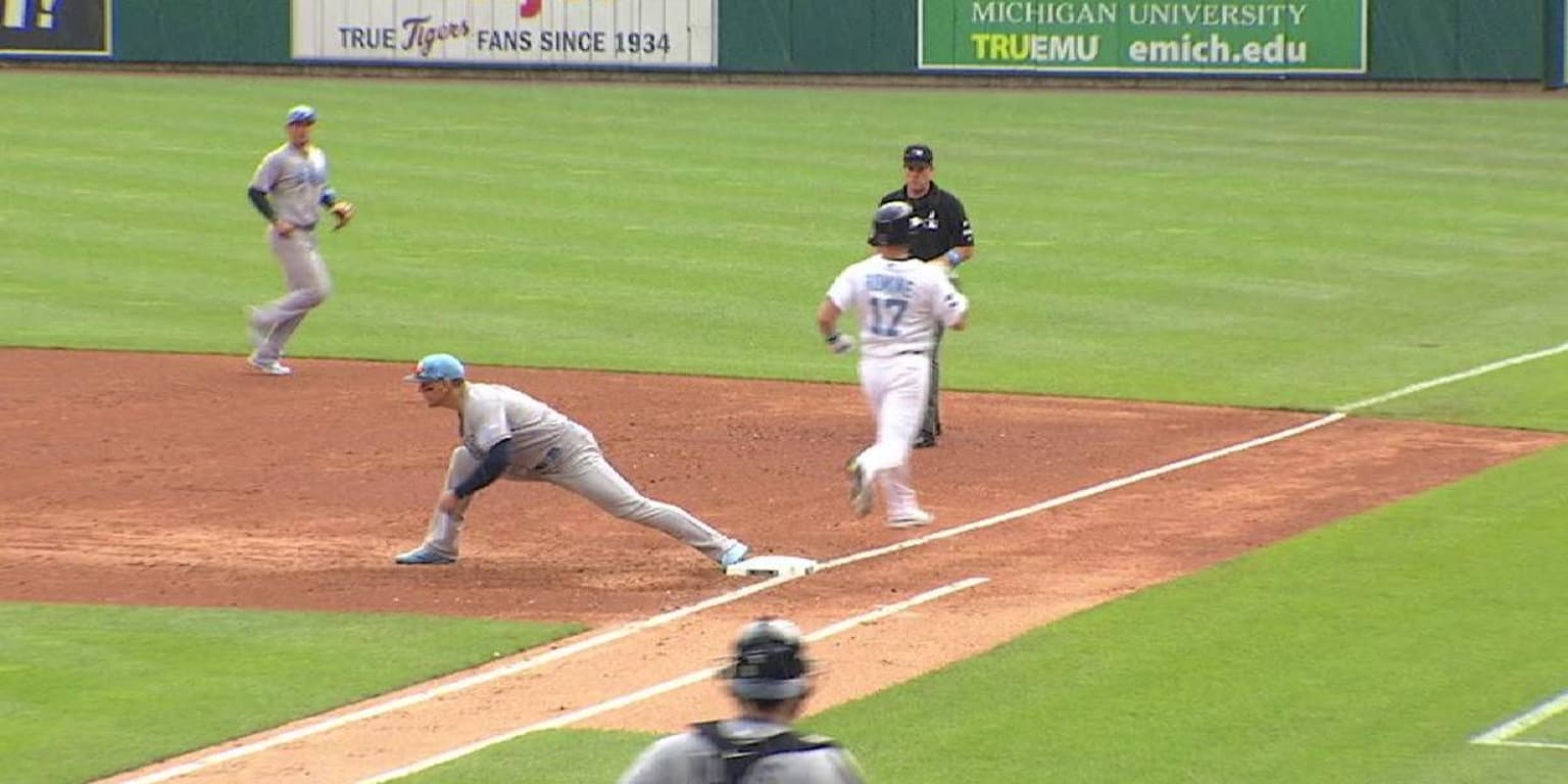 A check-swing grounder on a pitch that bounced in the dirt was no ...