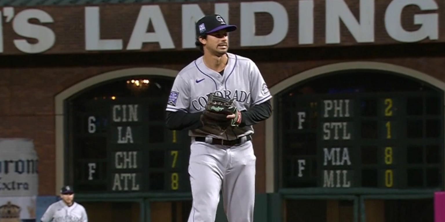 Josh Fuentes pitches scoreless inning for Rockies