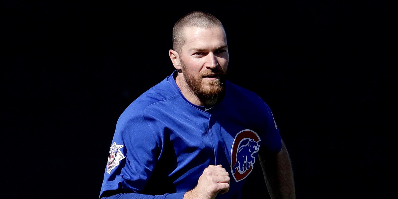 Closer Wade Davis on his first Cubs outing