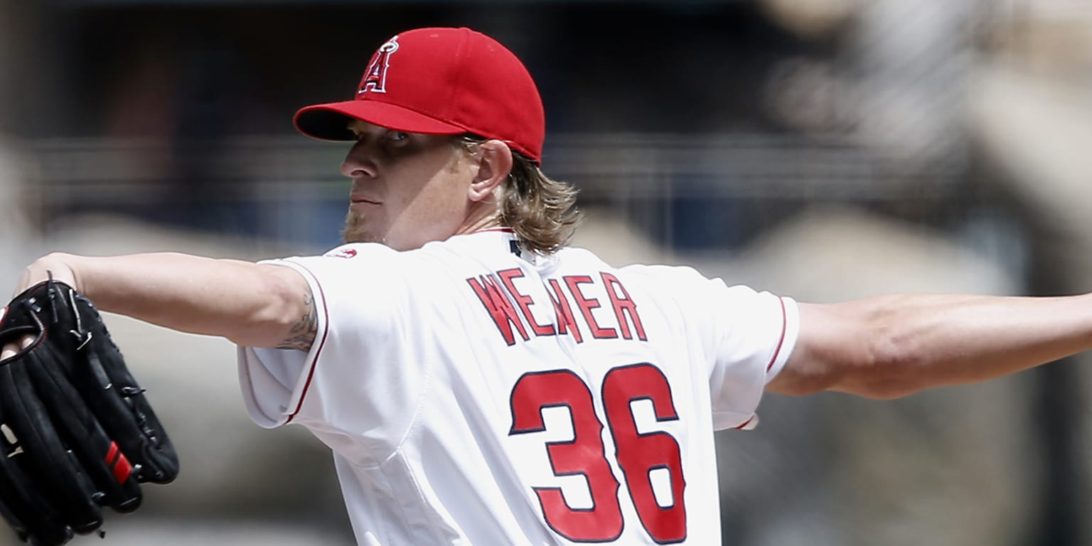 Jered Weaver wins No. 139, 2nd on Angels list