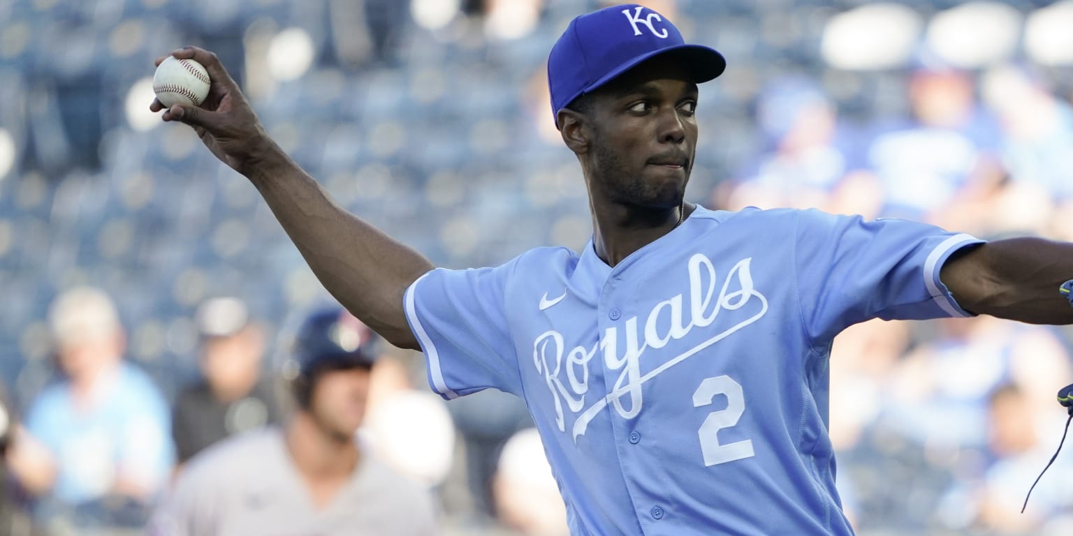 Michael A. Taylor's first pitching appearance for Royals