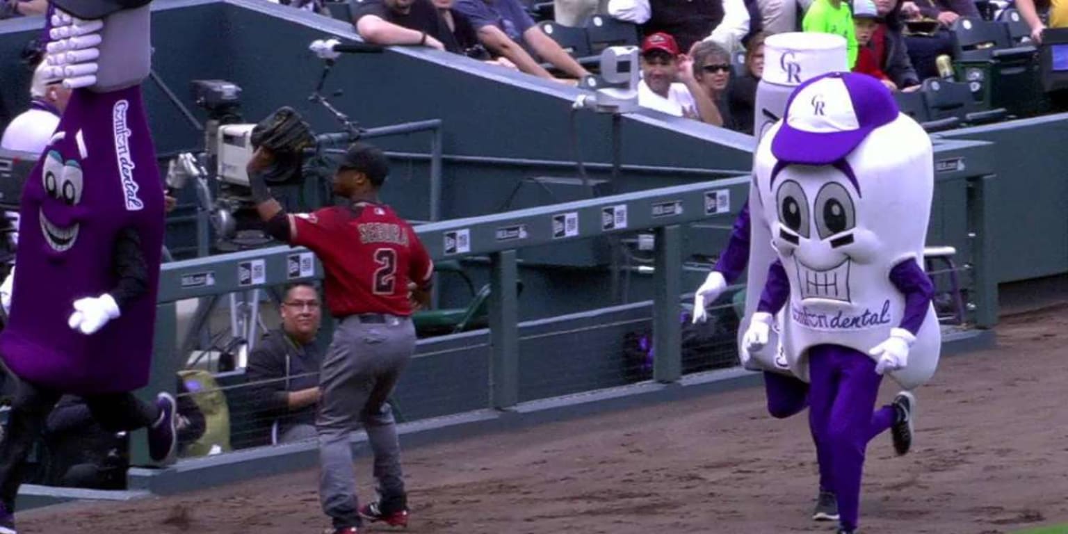 Jean Segura nearly got stampeded by a giant toothbrush on Wednesday ...
