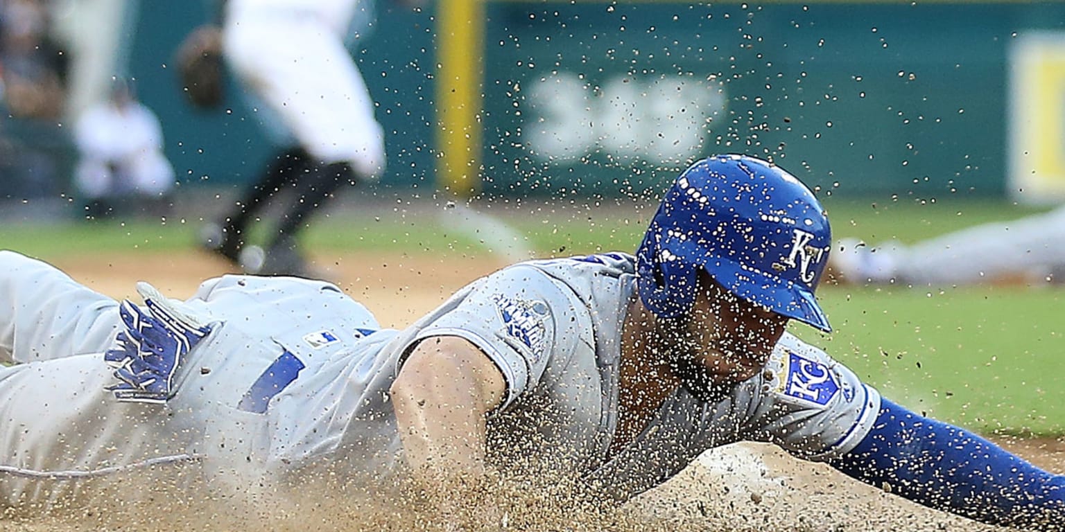 Eric Hosmer like Olympian with headfirst slide