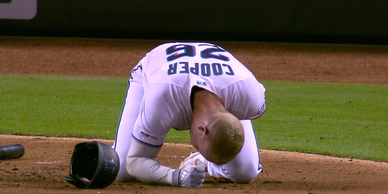 Garrett Cooper, HBP in hand, X-rays negative