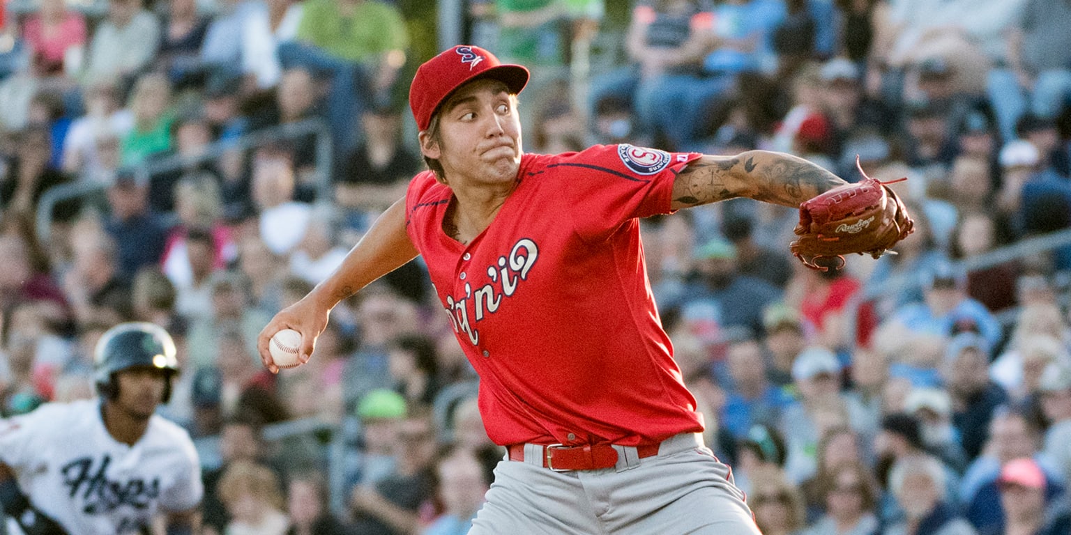 Hans Crouse talks pitching style at Rangers camp