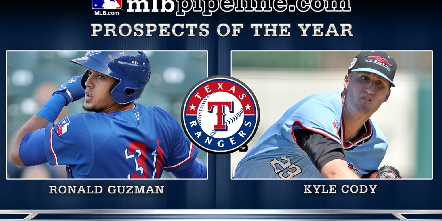 Rangers Cody, Guzman garner prospect honors