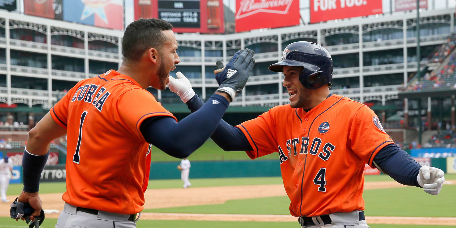 Springer, Correa lead as Astros sweep Rangers
