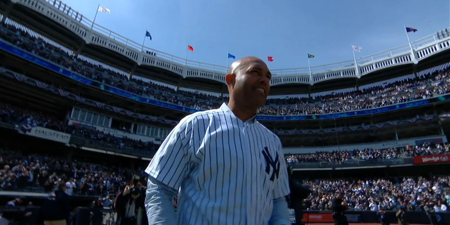 Mariano Rivera first pitch Opening Day