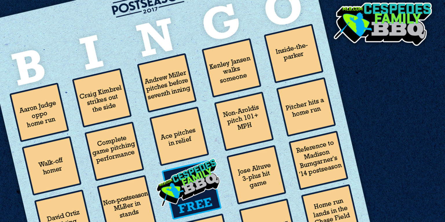 Ladies and gentlemen, it's time to play Postseason Bingo | MLB.com