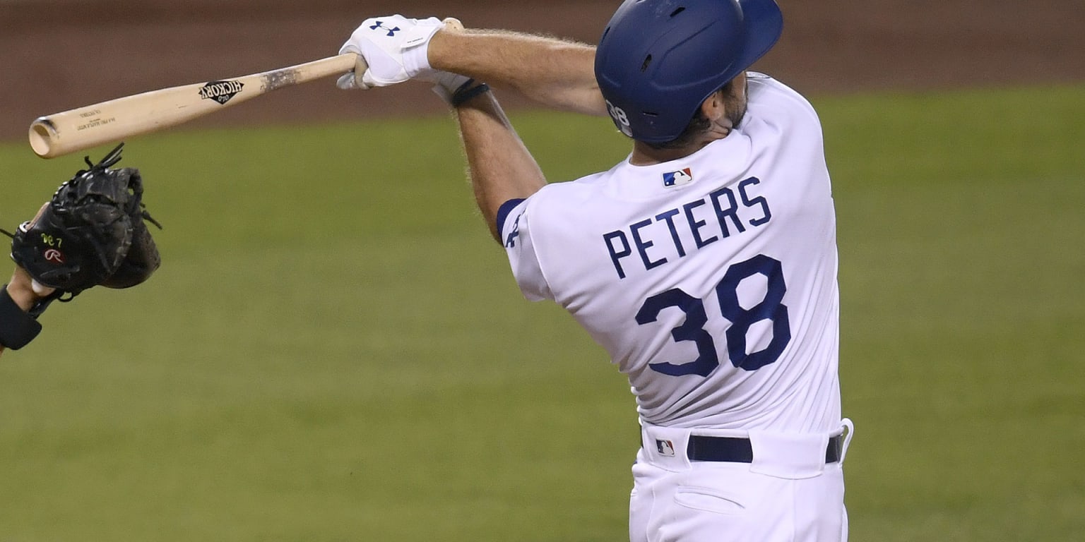 DJ Peters gets first Major League hit