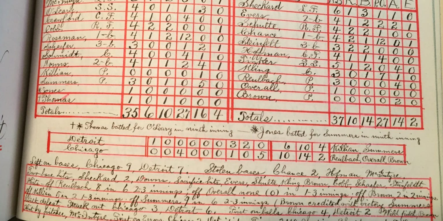 Check out this fan's amazing hand-written box score from Game 1 of the ...