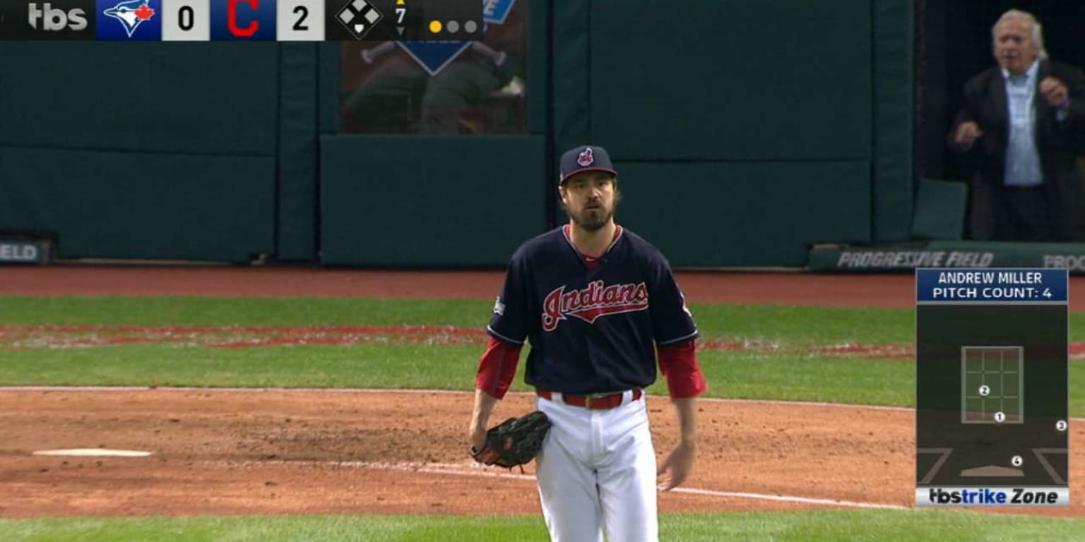 Let's watch Andrew Miller strike out five of the six batters he faced ...