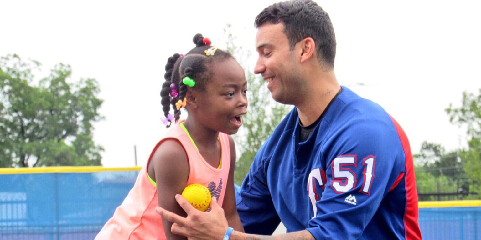 Rangers players came out for annual Play Ball