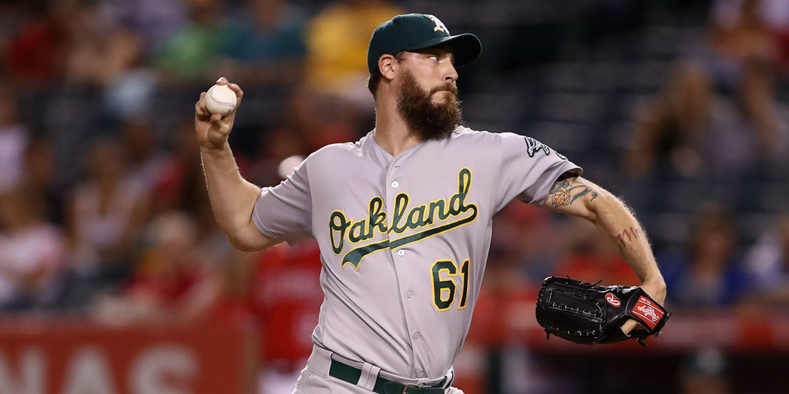 A's John Axford throws extended bullpen