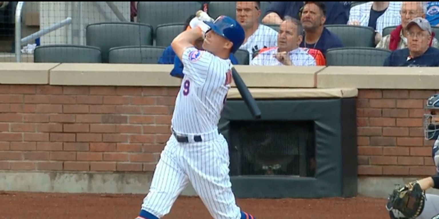 Brandon Nimmo hits first career leadoff homer