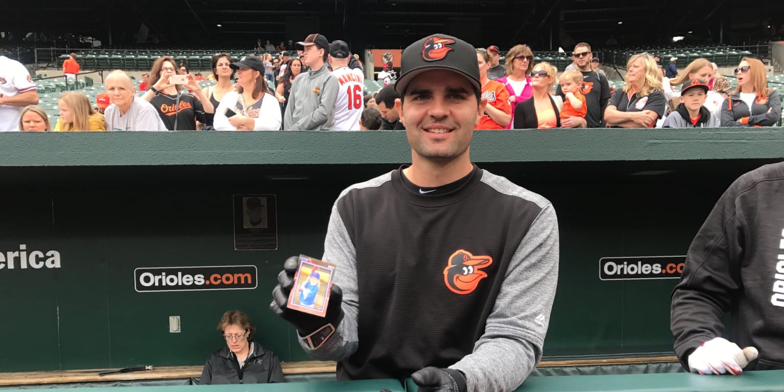 The story of how a Little League card ended up in Adam Jones' locker ...