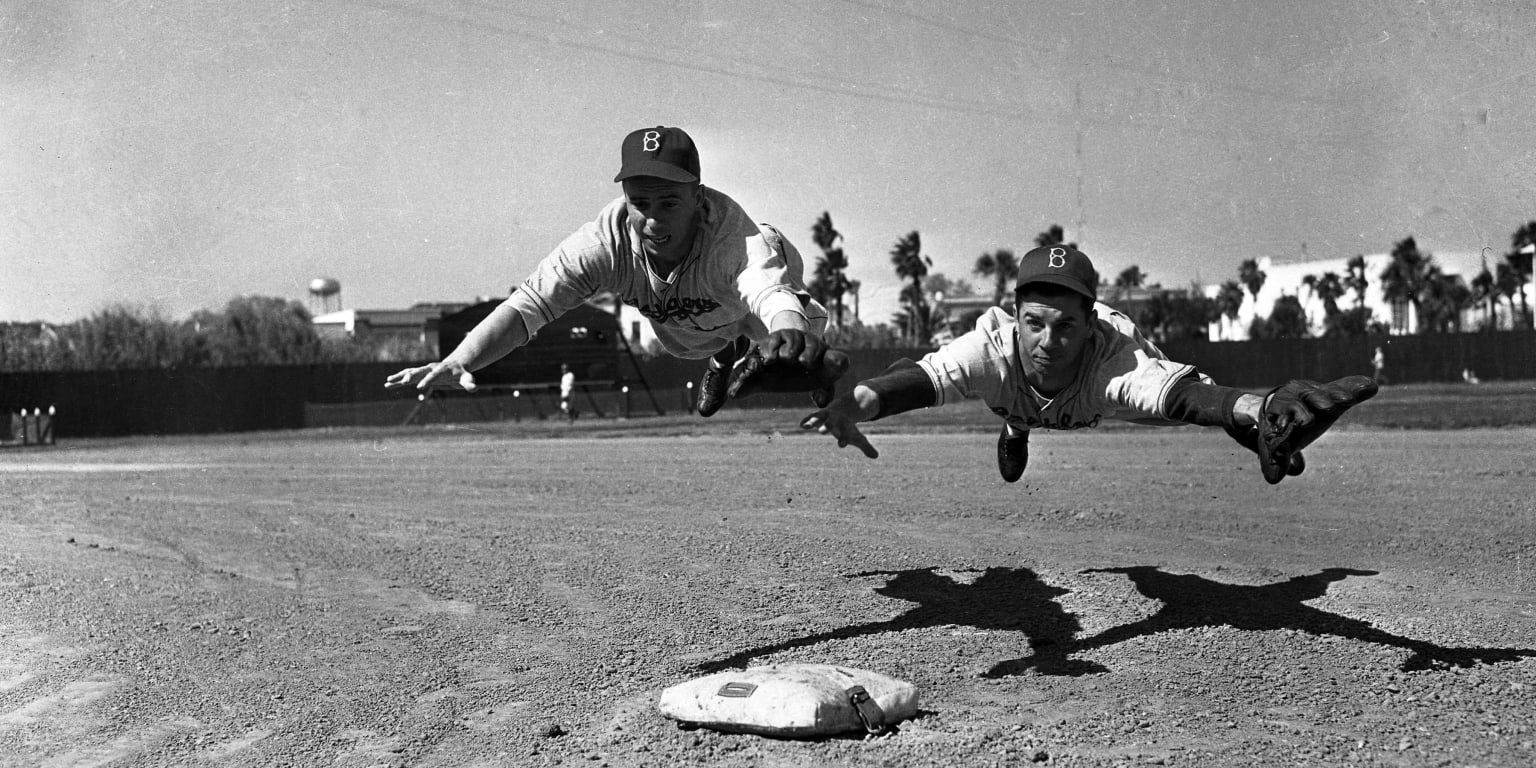 Photo of the Day: Pee Wee Reese and Stan Rojek play Superman at Spring ...