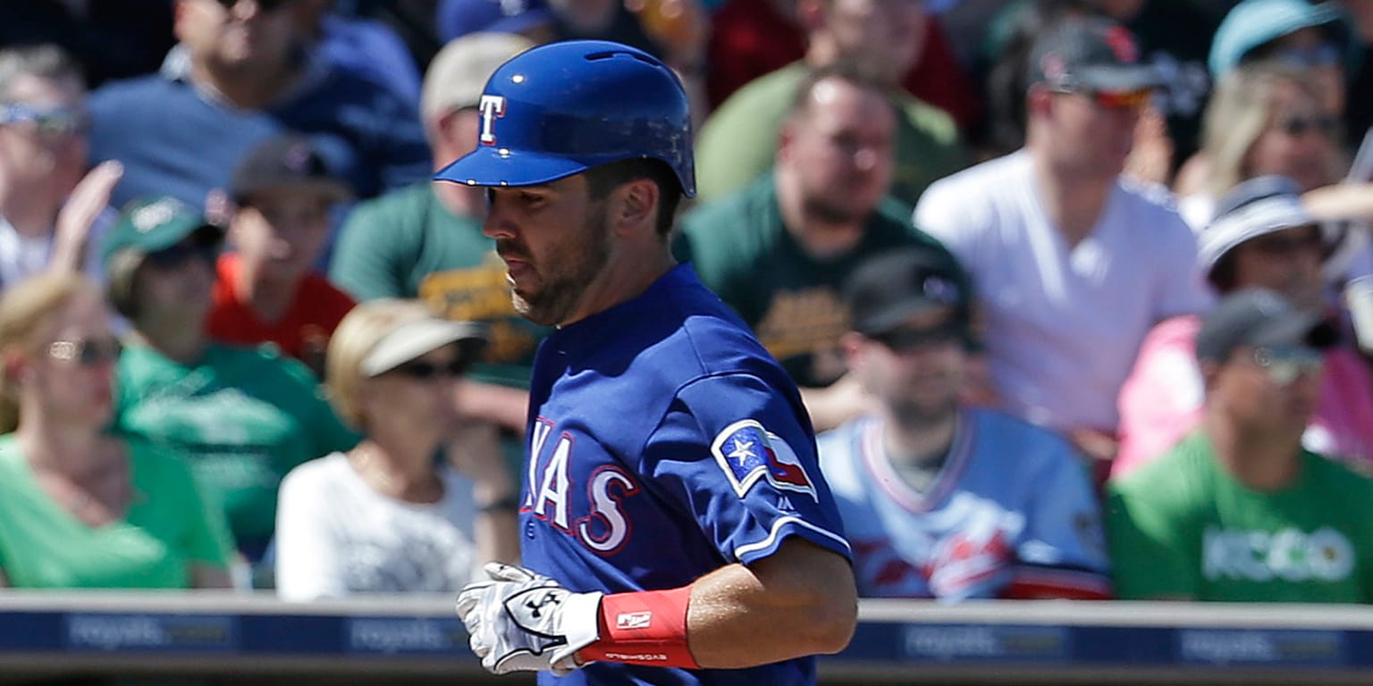 Rangers' Brett Nicholas makes MLB debut