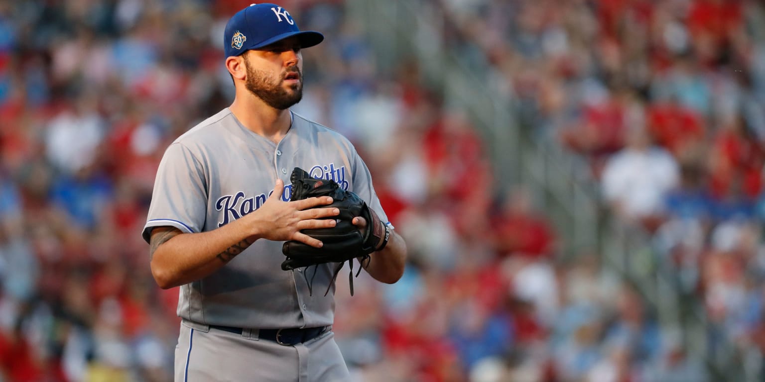 Mike Moustakas gets first ever start at first