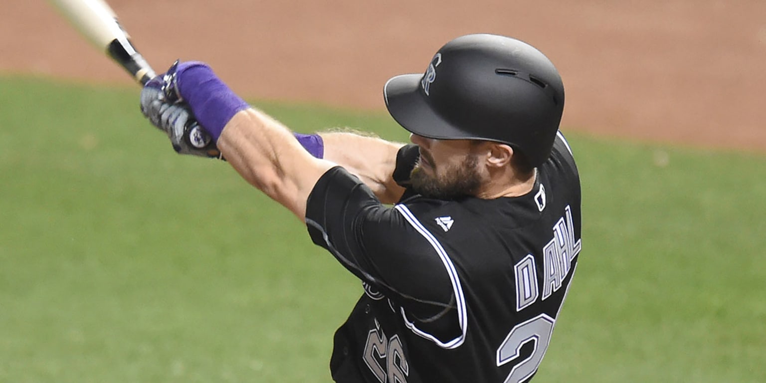 Rockies' David Dahl makes debut