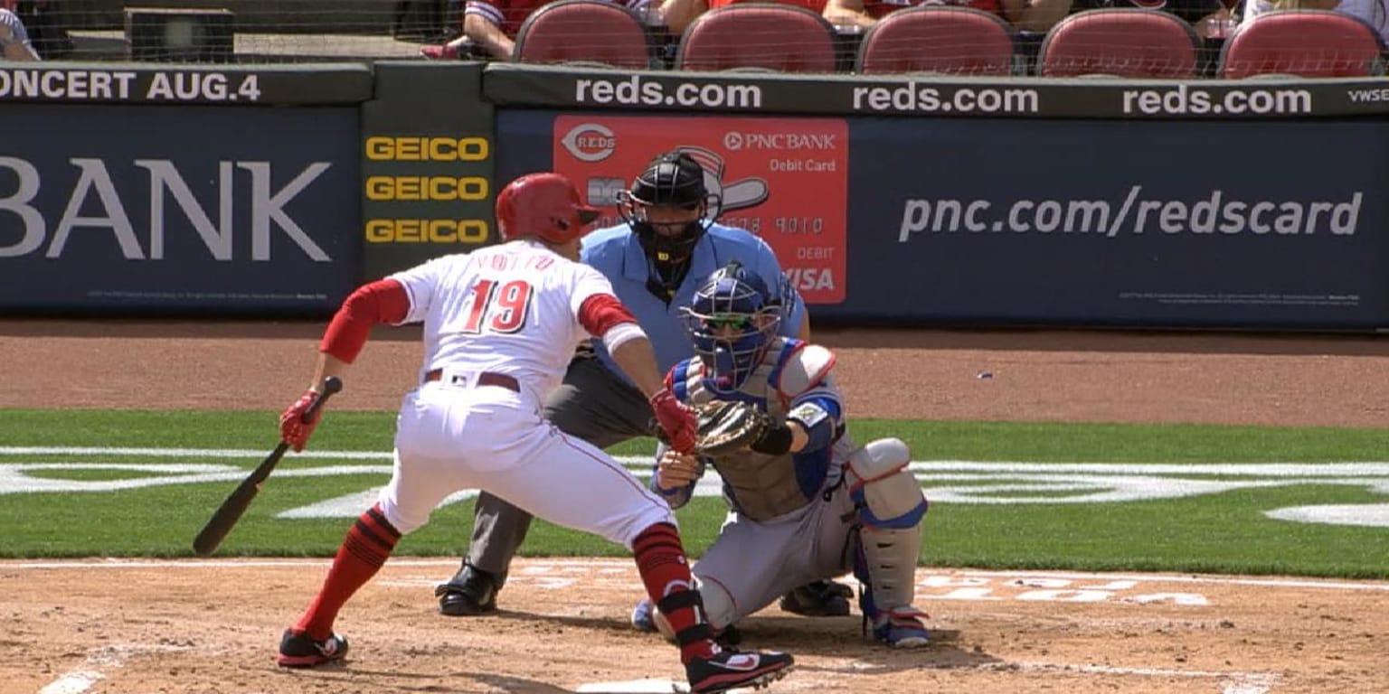 Joey Votto got fooled on a Hyun-Jin Ryu curveball and then did ...