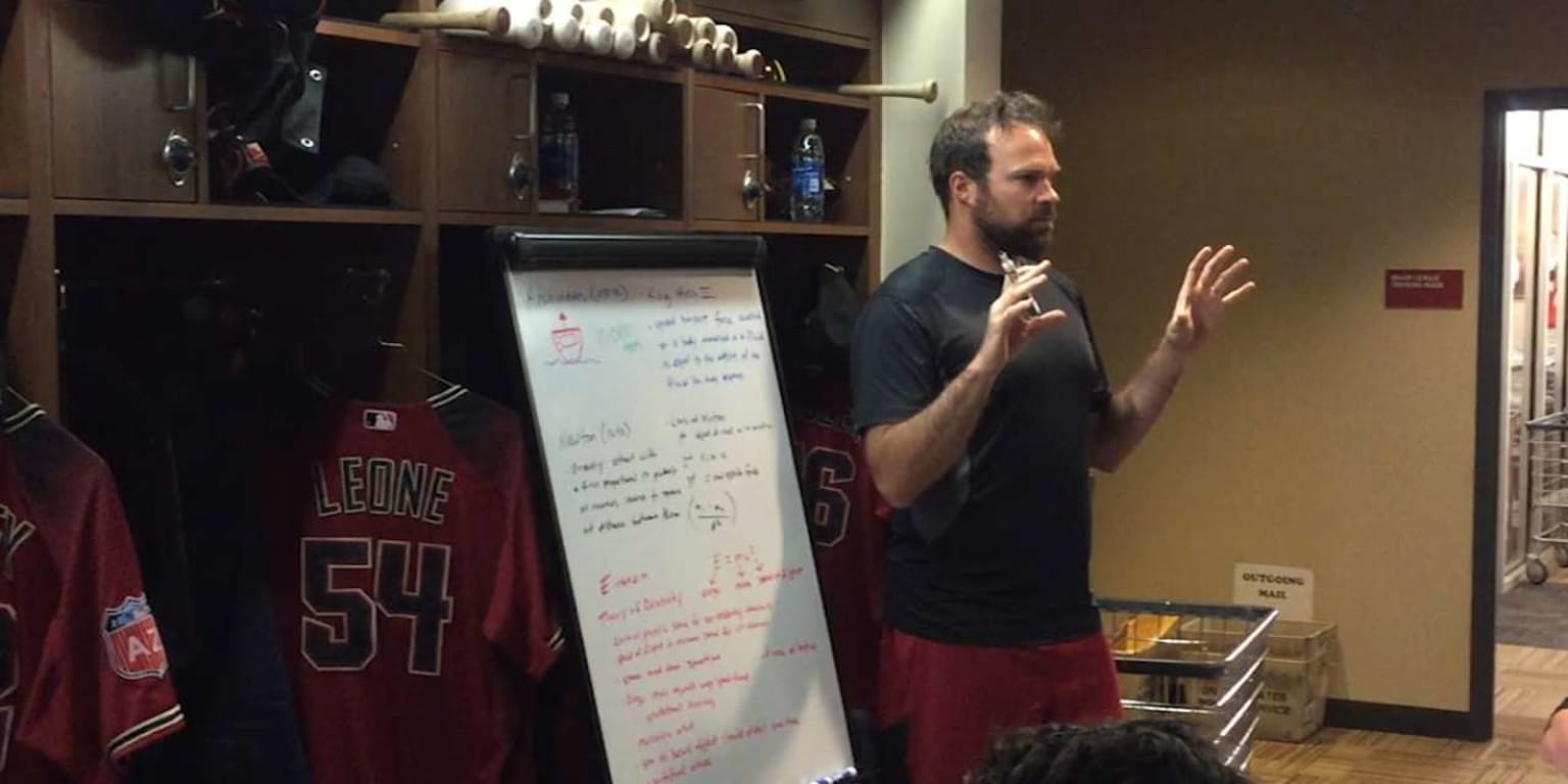 Josh Collmenter taught a class on physics during D-backs' Spring ...