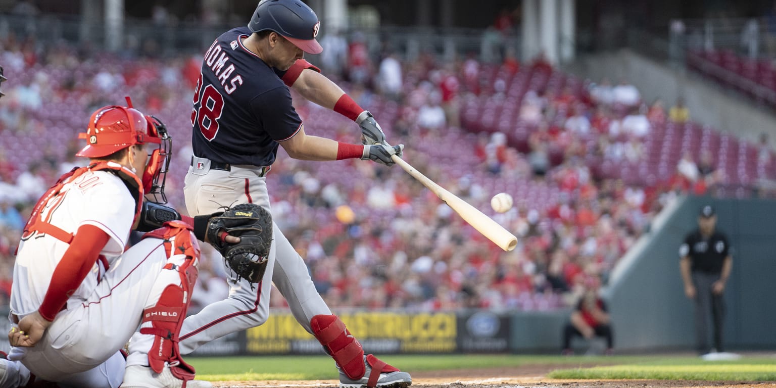 Lane Thomas hits 3 home runs vs. Reds