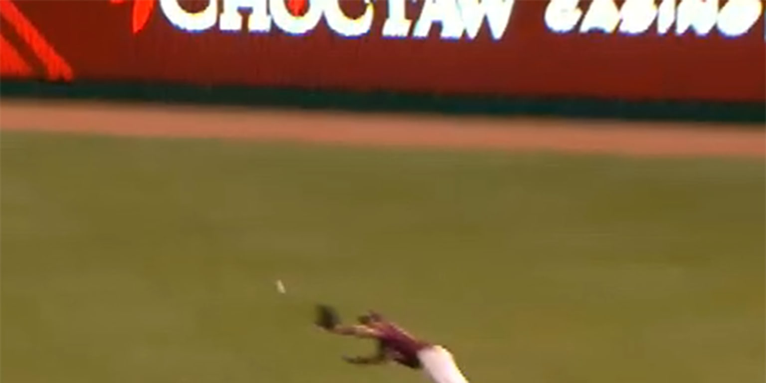 Rangers prospect Luke Tendler went out for this tremendous diving catch ...