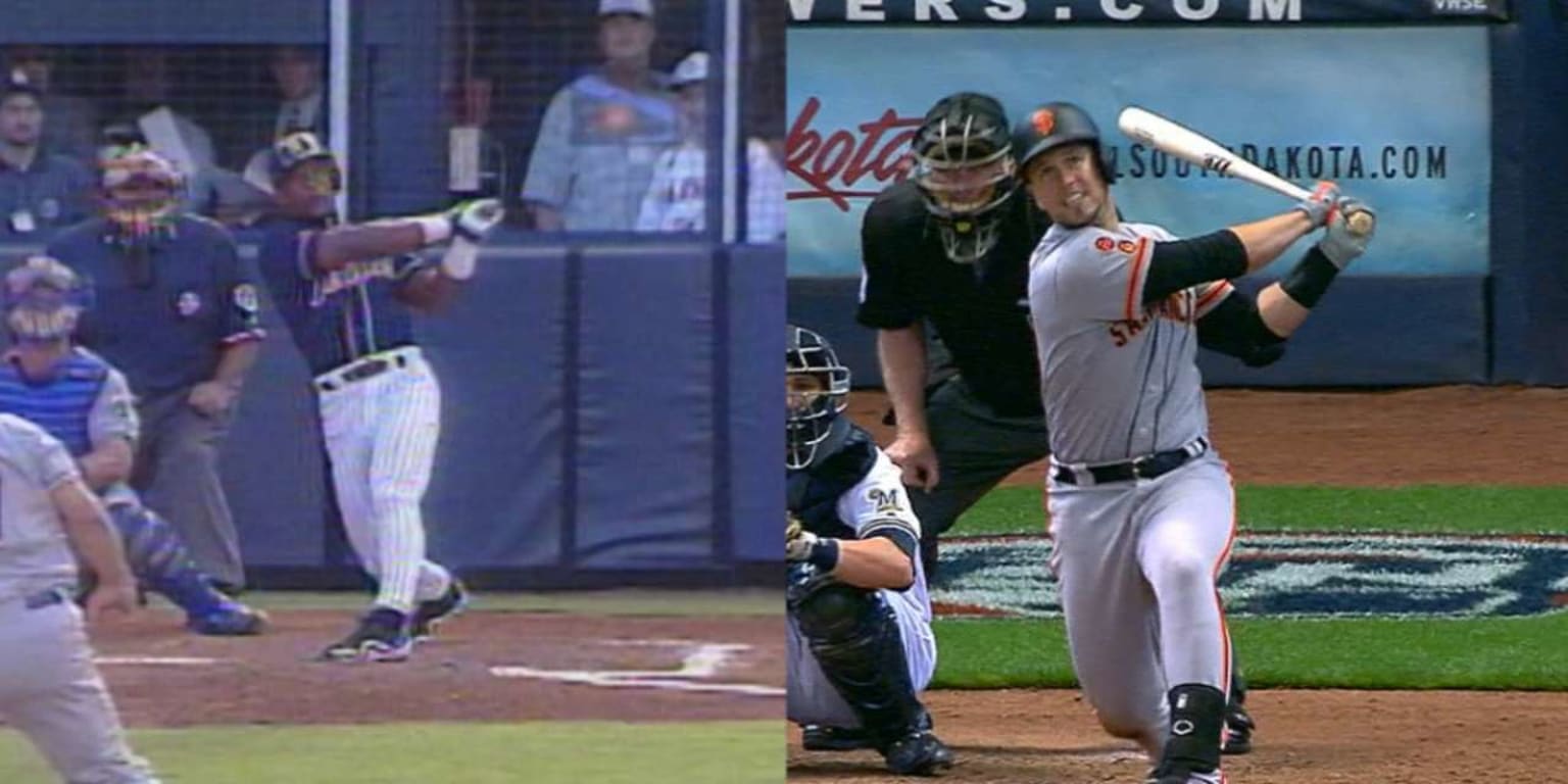 The Giants hit three of the more unlikely back-to-back-to-back home ...