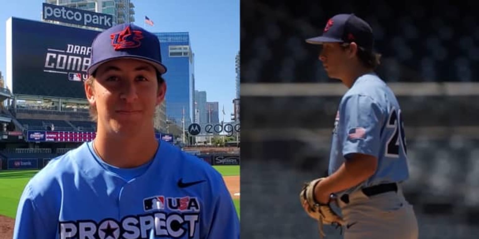 Tyler Gough racks up strikeouts at 2022 Draft Combine