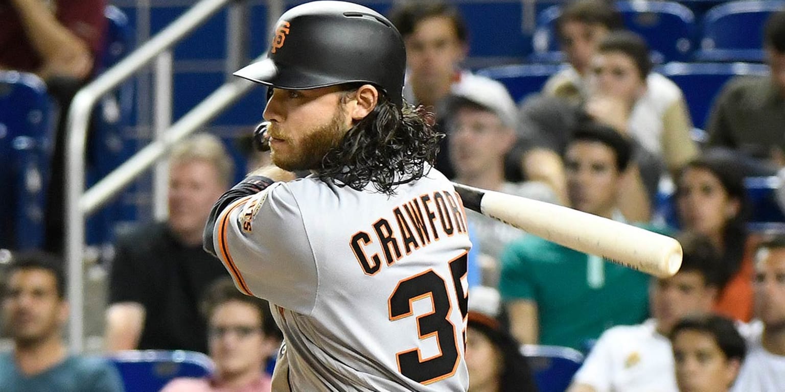 Brandon Crawford 1st Giants player with 7 hits