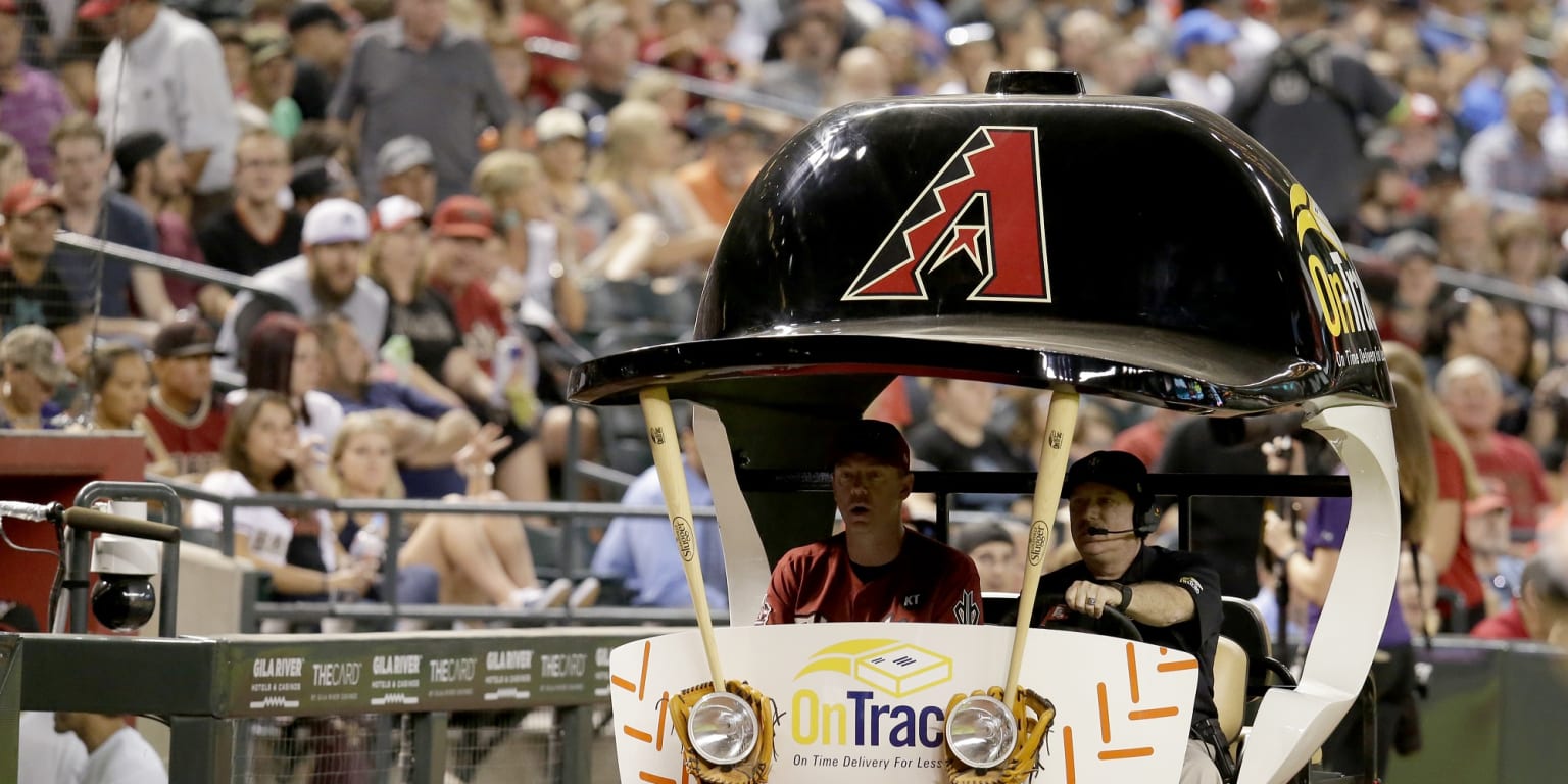 At long last, a D-back rode the bullpen cart -- the team's newest ...
