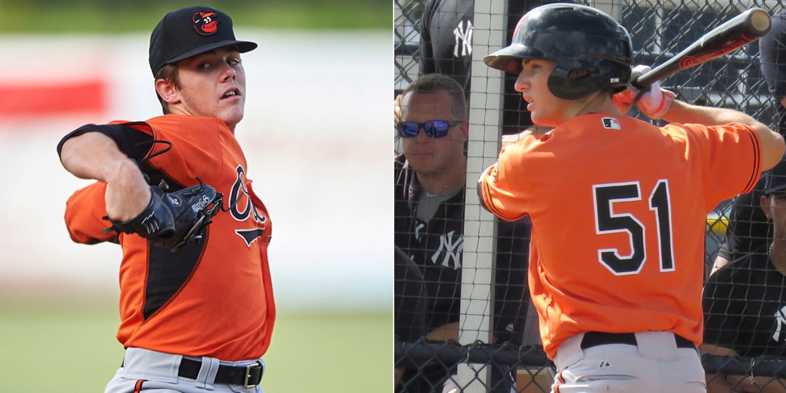 DL, Adam Hall at Orioles instructional league