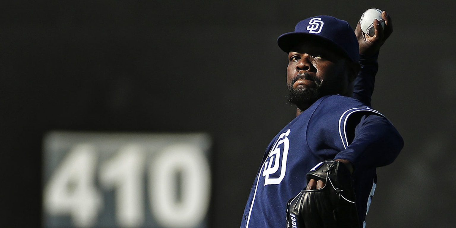 Padres Fernando Rodney throws batting practice