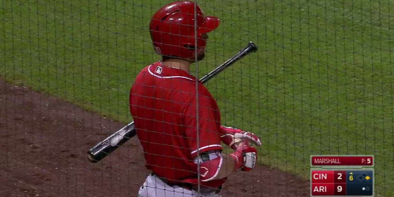 Reds prospect Jake Cave steps up with no number on his jersey, the D ...