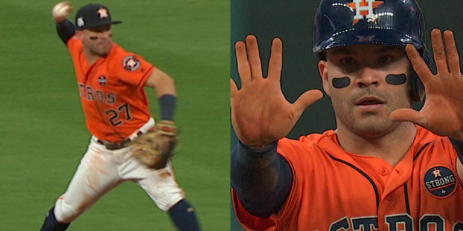 A diving play, an infield hit, a stolen base and a run: Jose Altuve did ...