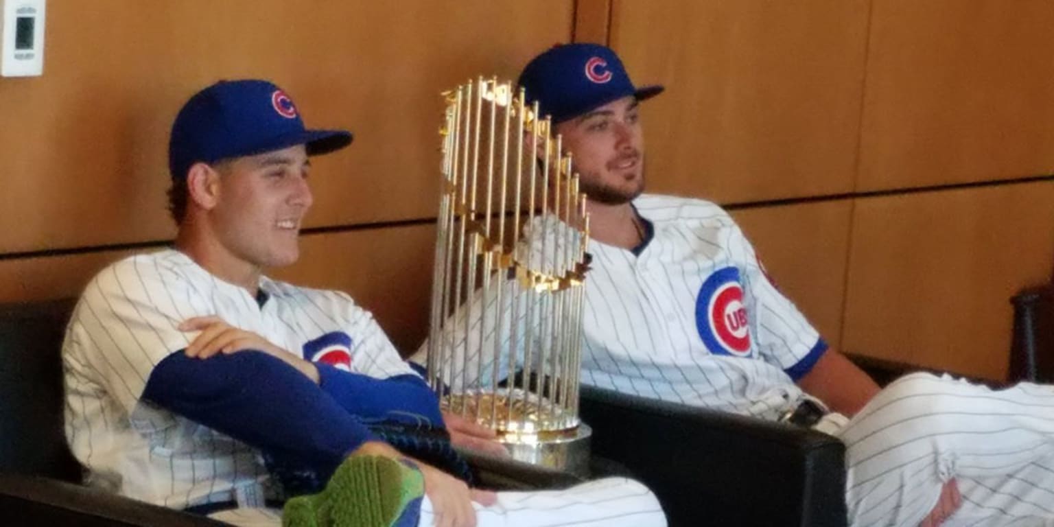 Photo of the Day: The Cubs brought their championship hardware to ...