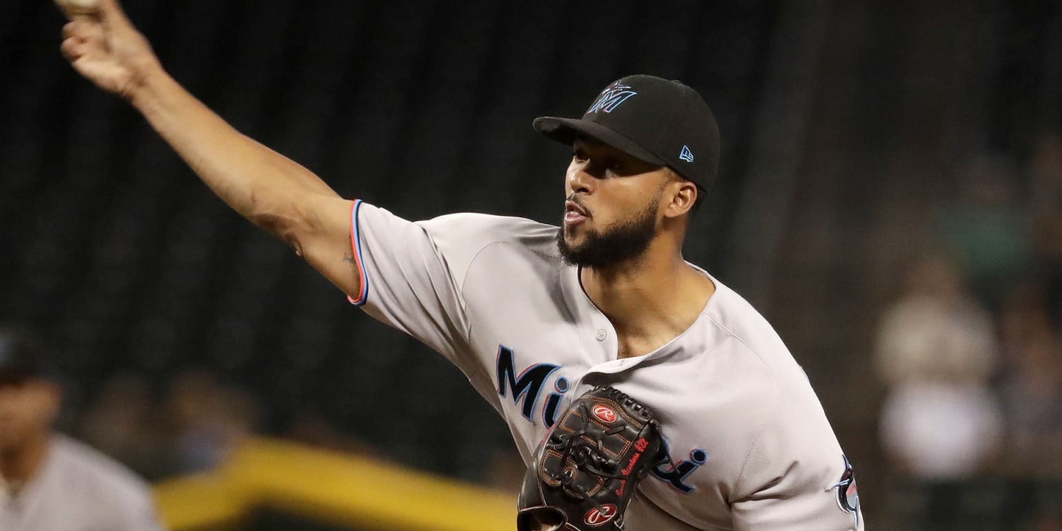 Sandy Alcantara Marlins rookie record innings