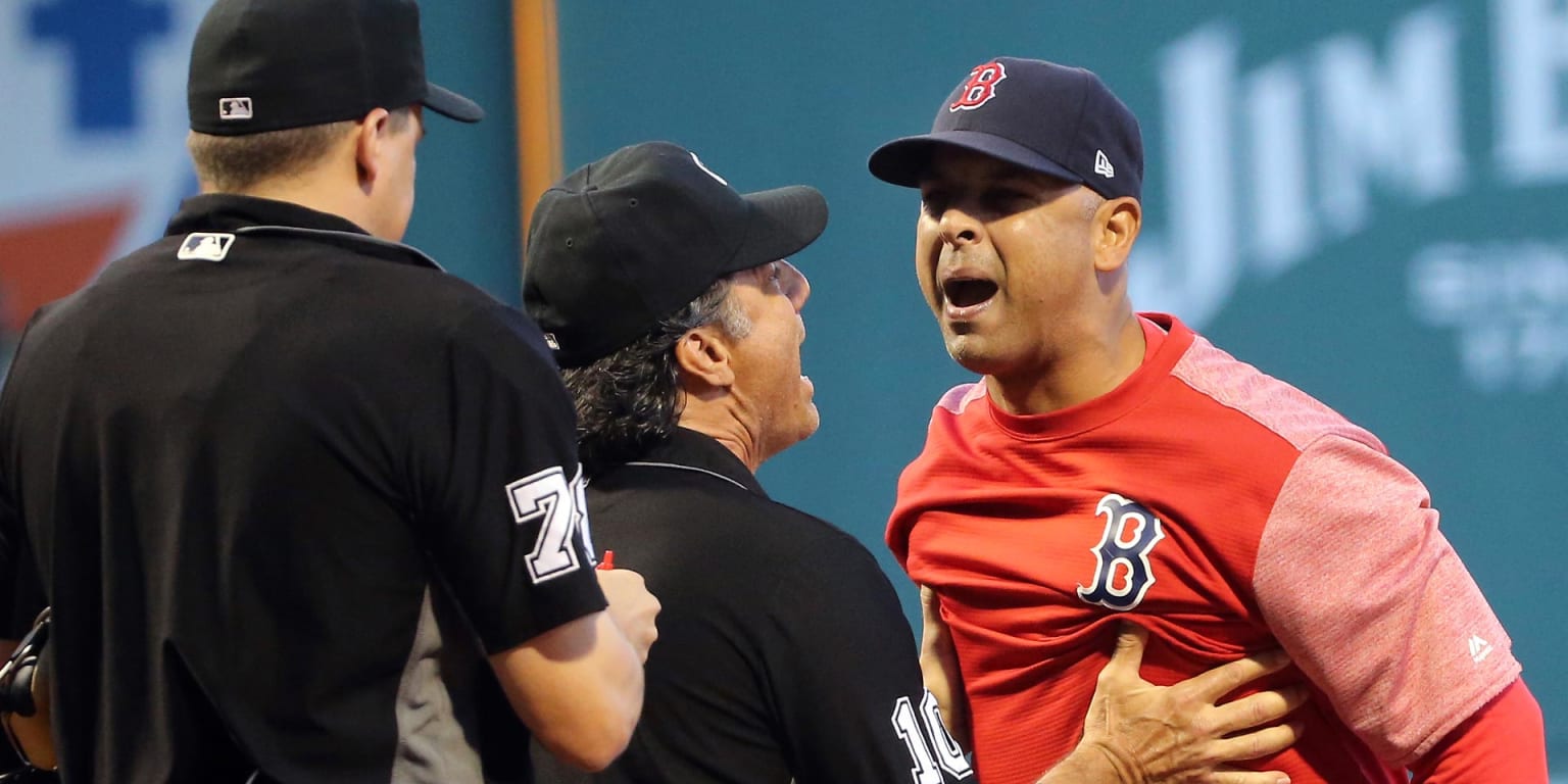 Alex Cora ejected, then Steve Pearce homers