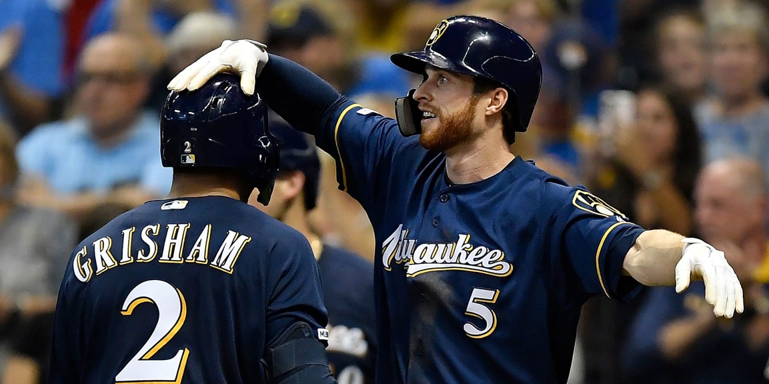 Brewers cut magic number with rout of Pirates