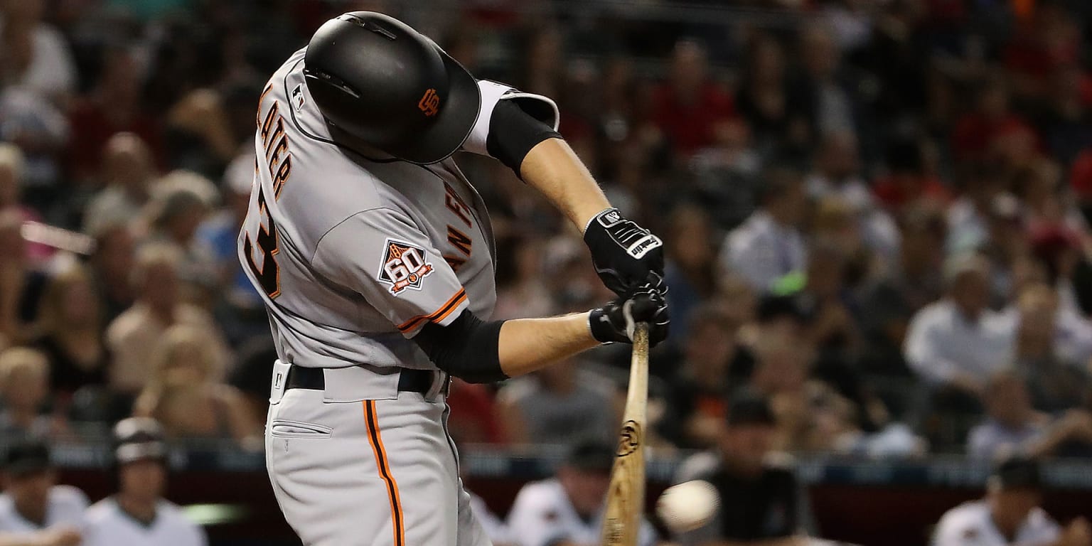 Austin Slater hits two RBI doubles vs. D-backs