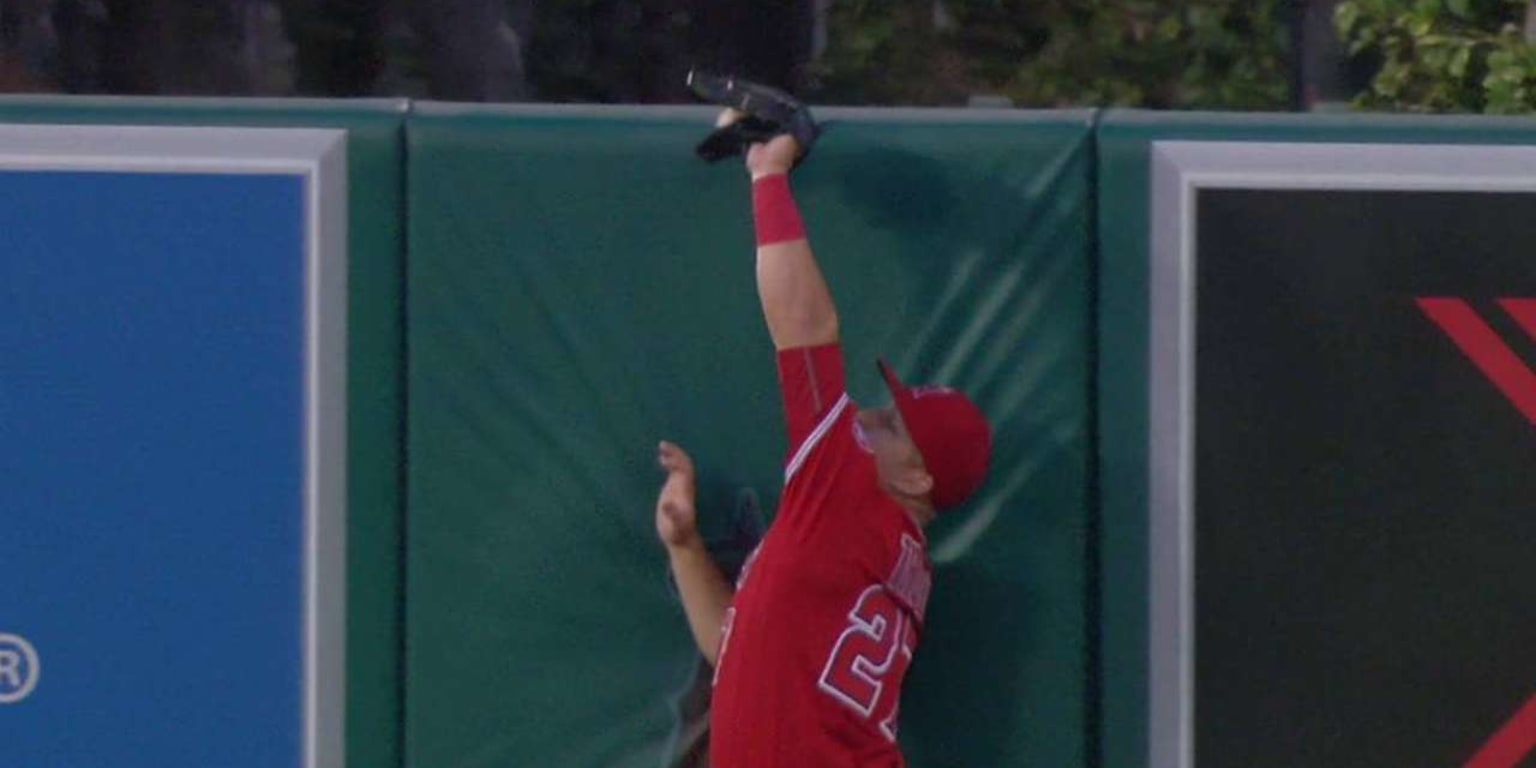 Mike Trout (probably) robs a home run on Mike Trout-robbing-a-home-run ...